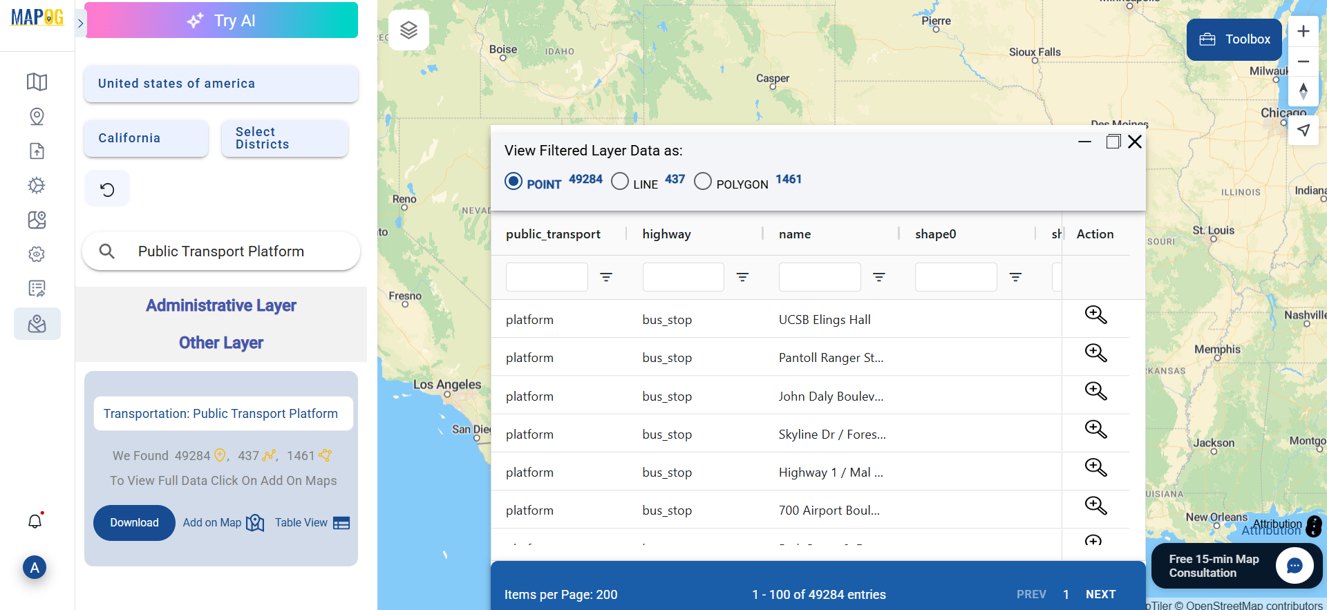 Download Public Transport Platform Data in Shapefile, KML, MID +15 GIS ...