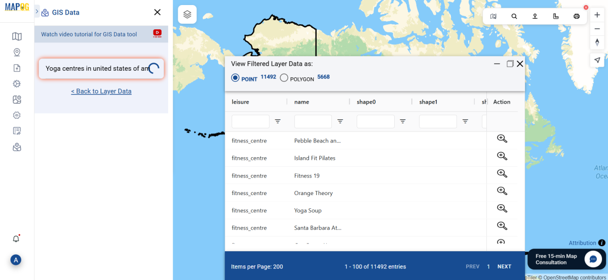 Download Yoga Centers Data for GIS Mapping | Shapefile, KML, GeoJSON