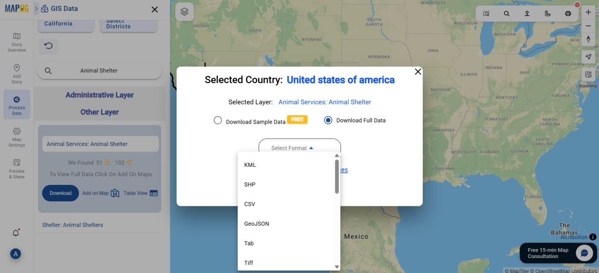 Download Animal Shelter Data (Shapefile, KML, CSV, GeoJSON) – MAPOG GIS ...