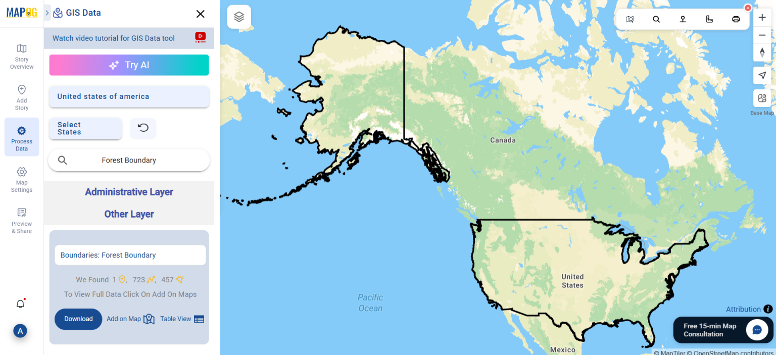 Download Forest Boundary Data in Multiple GIS Formats with Ease