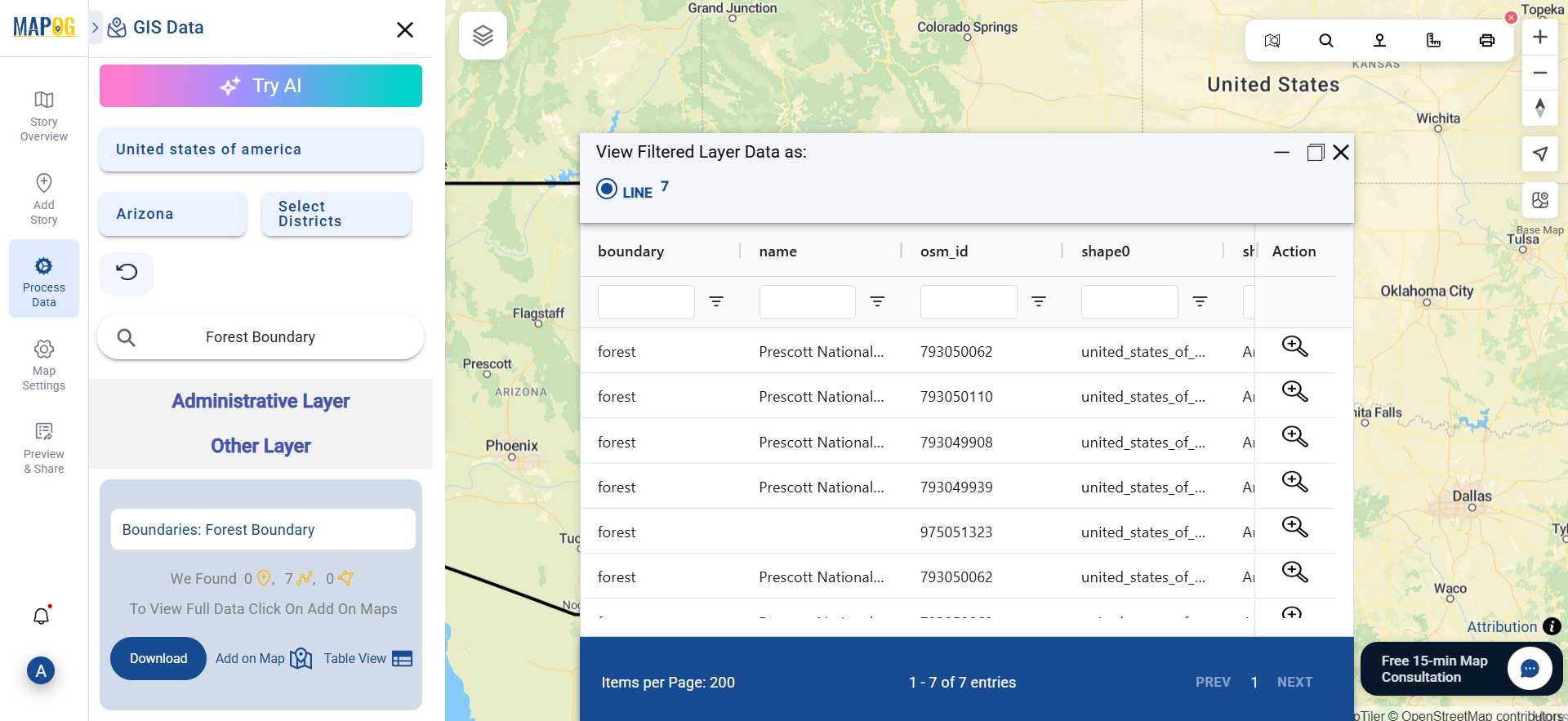 Download Forest Boundary Data in Multiple GIS Formats with Ease
