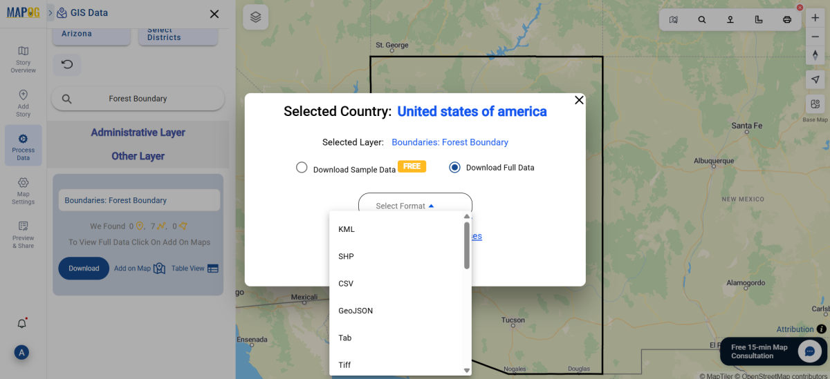 Download Forest Boundary Data in Multiple GIS Formats with Ease