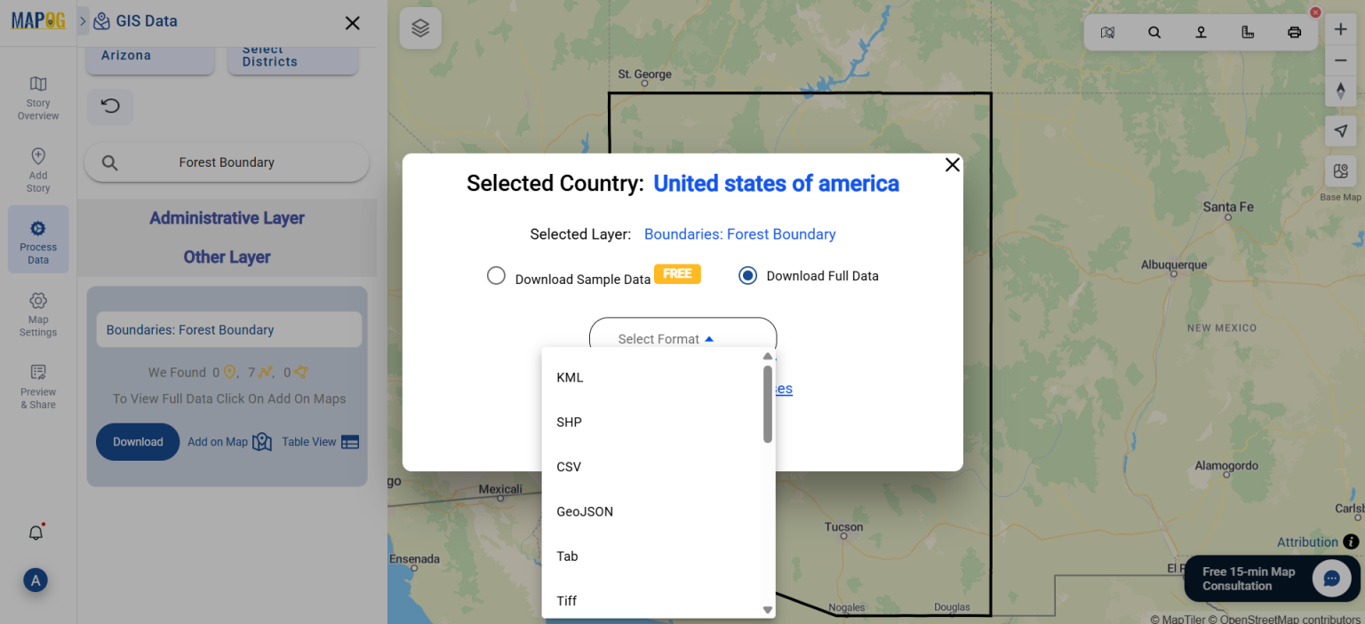 Download Forest Boundary Data in Multiple GIS Formats with Ease