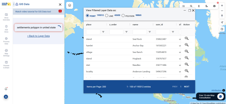 Download Settlements Polygon Data in Shapefile, KML, MID +15 GIS Formats