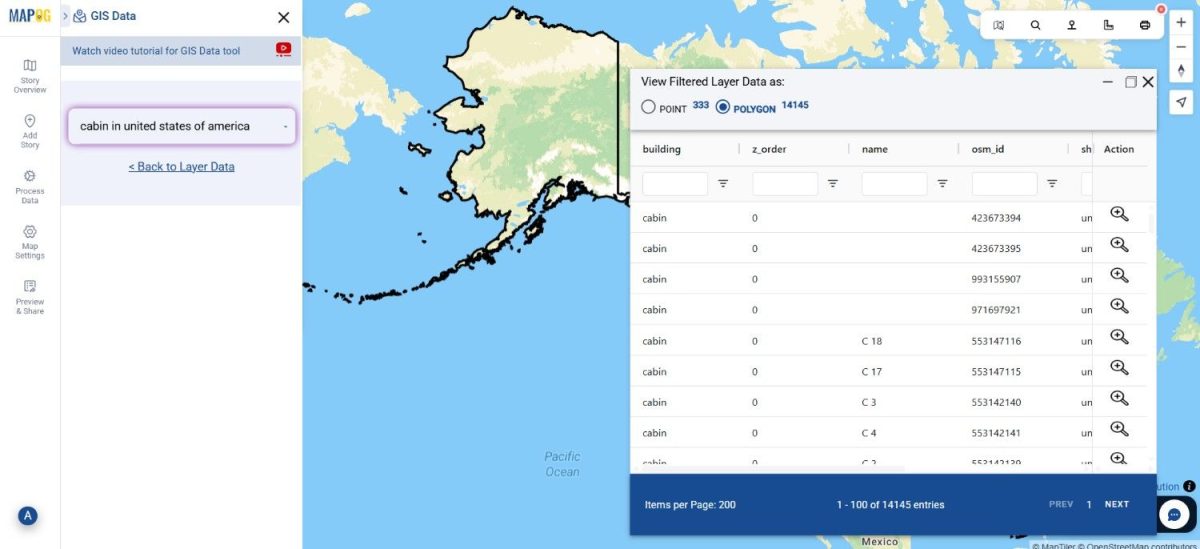 Download Cabin Data – Cabin Location Shapefile, KML, GeoJSON & GIS Maps