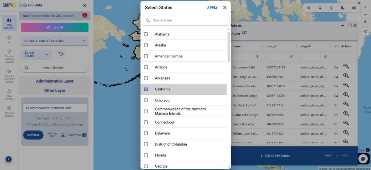 How to Easily Download Mountain Huts GIS Data for Tourism & Trail Mapping
